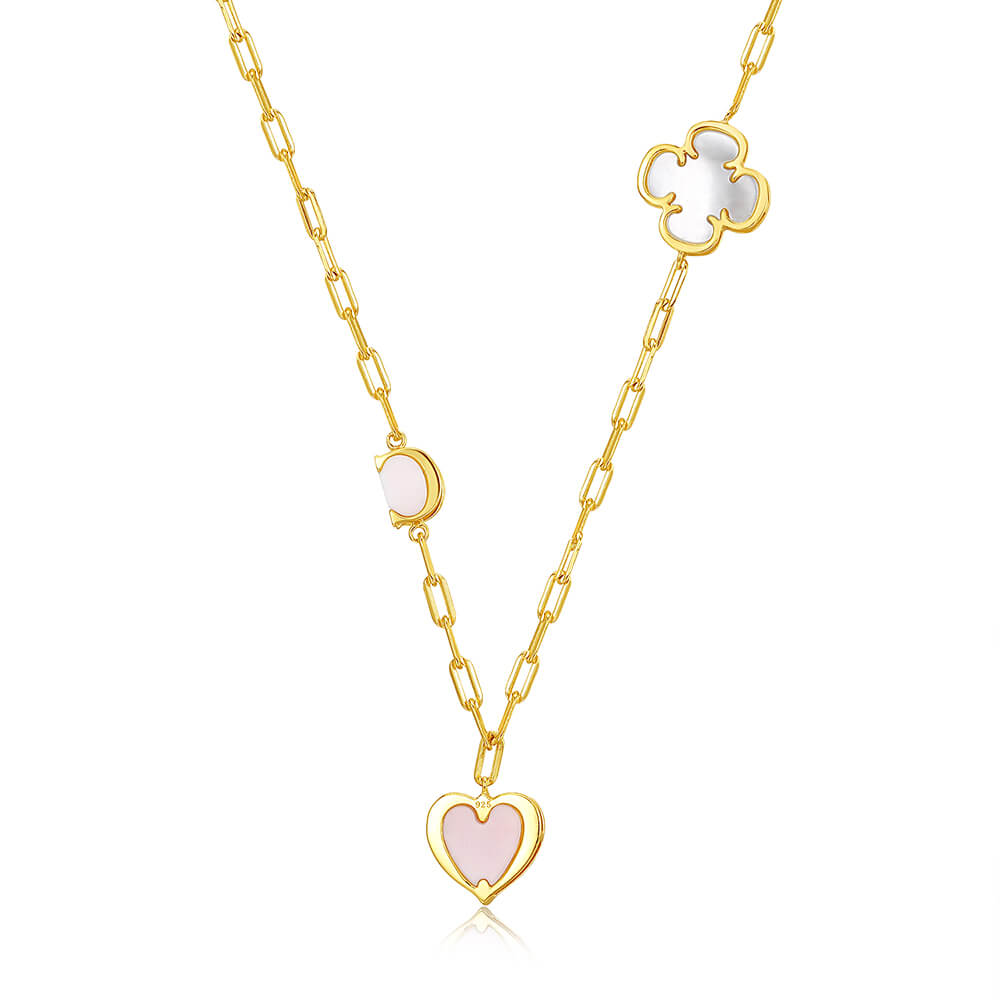 Four Leaf Clover Love Necklace - Jewepiter